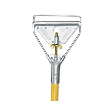 Boardwalk Spring Grip Metal Head Mop 60 in. Wood Handle for Most Mop ...