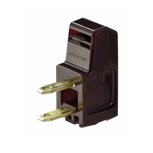 Eaton Wiring 15 Amp Super Plug, Non-Grounded, NEMA 1-15R, Brown (Eaton ...