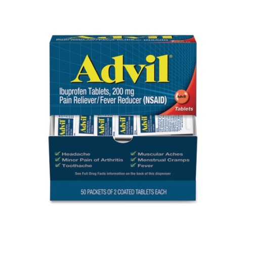 Acme United Advil Ibuprofren Tablets (Acme United PFYBXAVL50BX ...