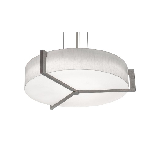 AFX 27-in 25W Apex Pendant, 3-Light, E26, 120V, Weathered Gray/Linen ...