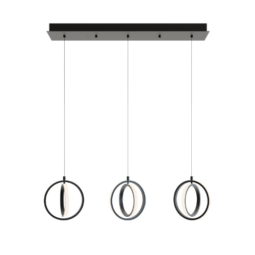 AFX 36-in 60W Lock Pendant Light, Linear, 3-Light, 120V, 3000K, Black ...