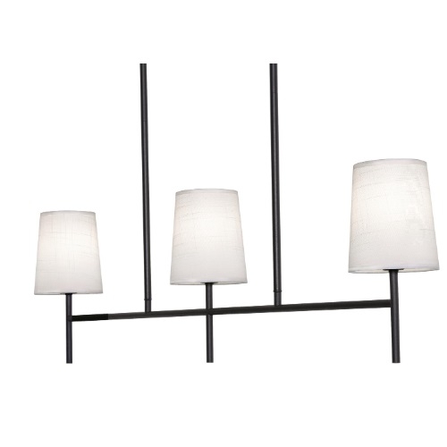 AFX 36-in 40W Rose Pendant Light, 3-Light, E12, 120V, Black (AFX ...