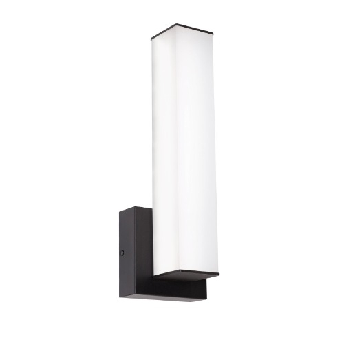 AFX 14-in 12W Tad Wall Sconce, 1100 lm, 120V-277V, CCT Select, Black ...