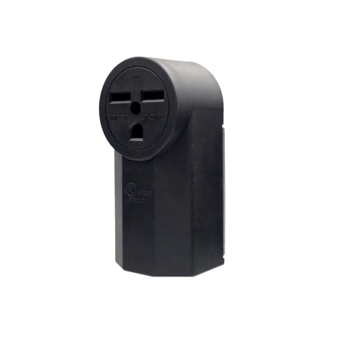 Aida 50A Surface Mount Power Outlet, Grounding, 2-Pole, 3-Wire, 250V ...