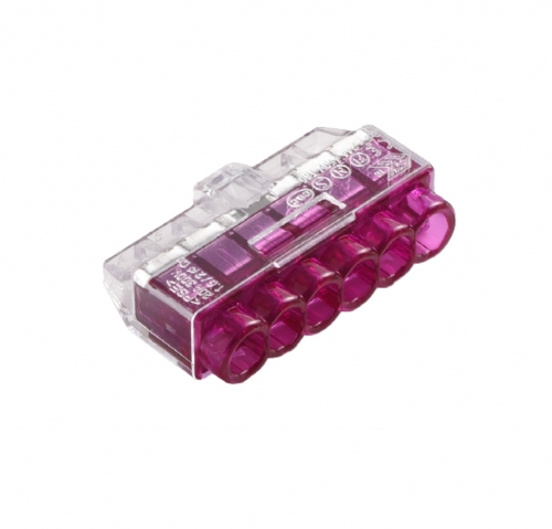 Aida Wire Connector, Push-In, 6 Port, Purple (Aida 120078 ...