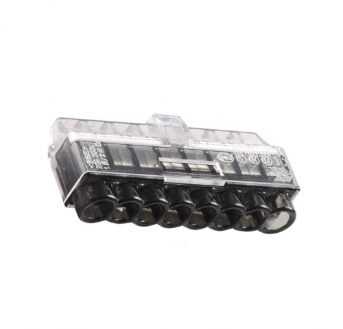 Aida Wire Connector, Push-In, 8 Port, Black (Aida 120080 ...