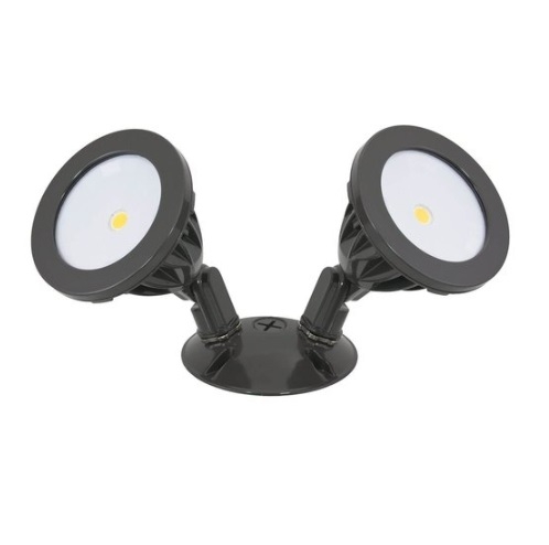 American Lighting 24W Round LED Flood Light, Double, 2000 lm, 120V ...