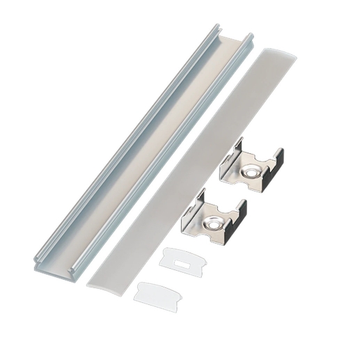 American Lighting 1M Extrusion Bundle w/ End Caps and Mounting Clips ...