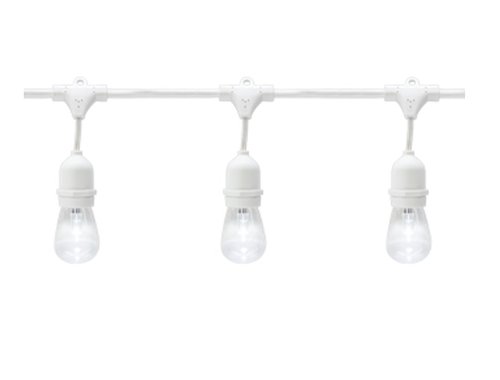 American Lighting 48 Foot E26 40W Max LED Suspended Cord and Plug White ...