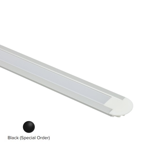 American Lighting End Cap, Black, Accessory to 1M Universal Aluminum ...