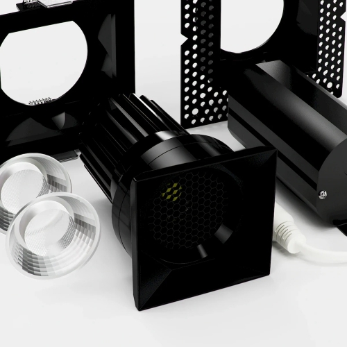 American Lighting 15W 3-in Rhyme Downlight, Deep Square Baffle w ...