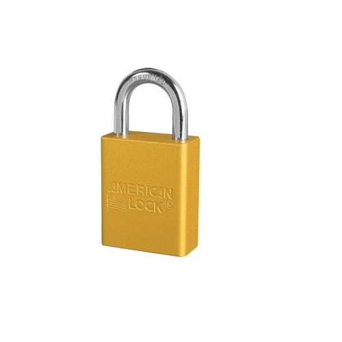 American Lock 5 Pin High Visibility Aluminum Padlocks, Yellow (American ...