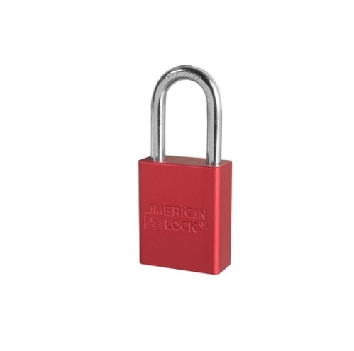 Safety Aluminum Padlock, Red ( A1106RED) | HomElectrical.com