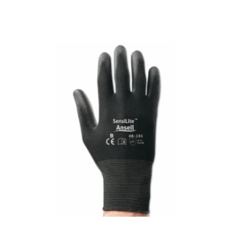 Ansell Sensilite Gloves, Size 9, Black (Ansell 48-101-9 ...