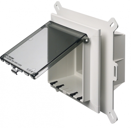 Arlington 2-Gang Low Profile InBox for New Vinyl Siding, Vertical ...