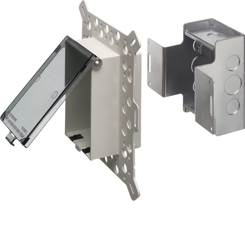 Arlington 1-Gang Metal InBox for New Stucco/Rigid Siding, Vertical, WH ...