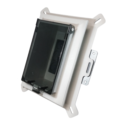 Arlington 1-Gang Metal InBox for New Vinyl Siding, Vertical, WH/CL ...