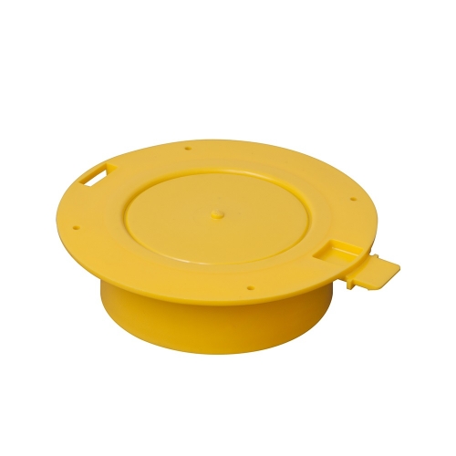 Arlington 4-in Conduit Cap w/ Flange & Coupler, EMT, Yellow (Arlington ...