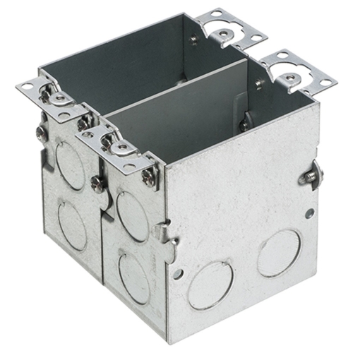Arlington 2-Gang Floor Outlet Box w/ Low Voltage Divider, Steel ...