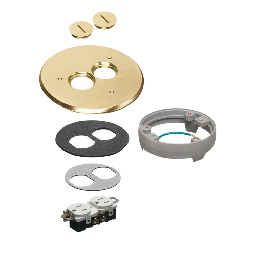 Arlington 6-in Cover w/ Level Ring, Threaded Plug & Outlet for Concrete ...