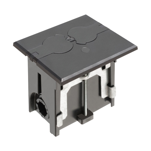 Arlington Adjustable Floor Box w/ Flip Lid & Receptacle, Rectangular ...