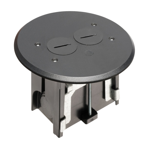 Arlington Adjustable Floor Box w/ Threaded Plug & Receptacle, Round ...