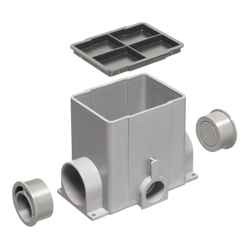 Arlington Single-Gang Gangable Box Kit w/ 2-in Hubs (Arlington FLBC8502 ...