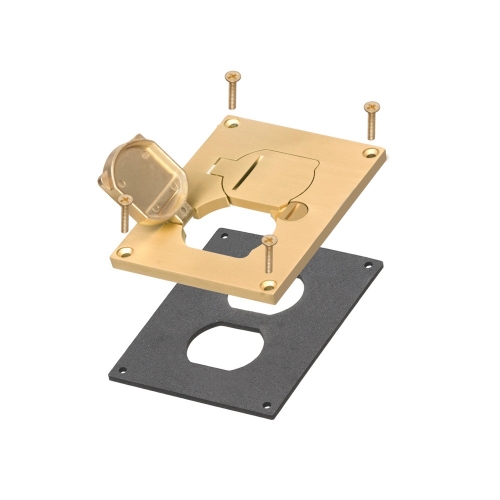 Arlington 1-Gang Cover Kit w/ Flip Lids for Gangable Box, Metallic ...