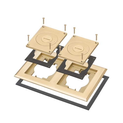 Arlington 2-Gang Frame Kit w/ 2-in & 3/4-in Inserts for Gangable Box ...