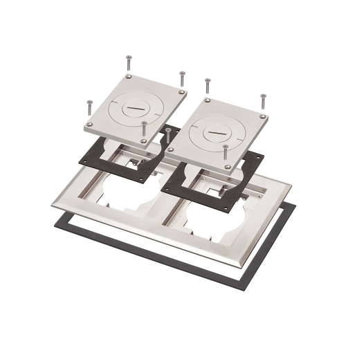 Arlington 2-Gang Frame Kit w/ 2-in & 3/4-in Inserts for Gangable Box ...