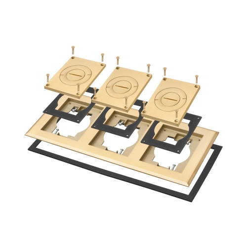Arlington 3-Gang Frame Kit w/ 2-in & 1-in Inserts for Gangable Box ...