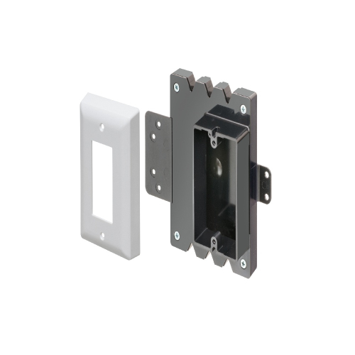 Arlington 6-in Furred Wall Box, Single Gang Box and Cover, Black ...