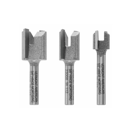 Vermont American 3 pc. Mortising Router Bit Set, Carbide Tipped, 1/4-in ...