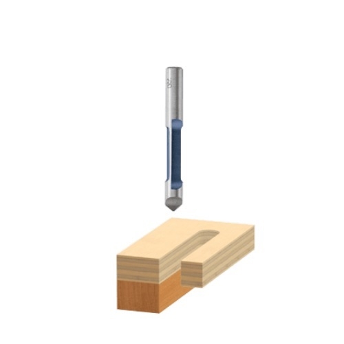 Bosch 1/4-in x 3/4-in Straight Bit, Carbide Tipped, Pilot Panel (Bosch ...