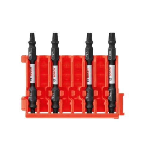 Bosch 4 pc. Impact Tough Double-Ended Bit Set w/ Clip, Torx (Bosch ...