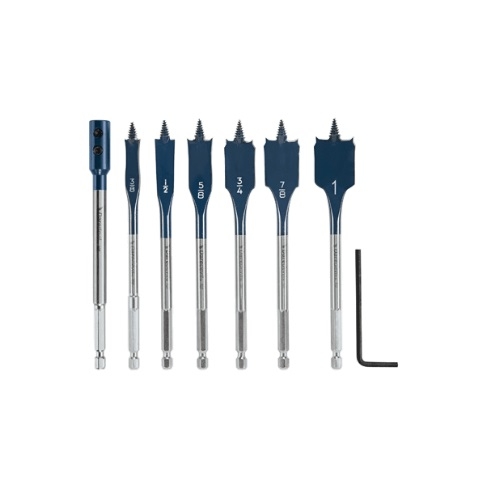 Bosch 6 pc. Daredevil Spade Bit Set w/ Extension, Standard Length ...