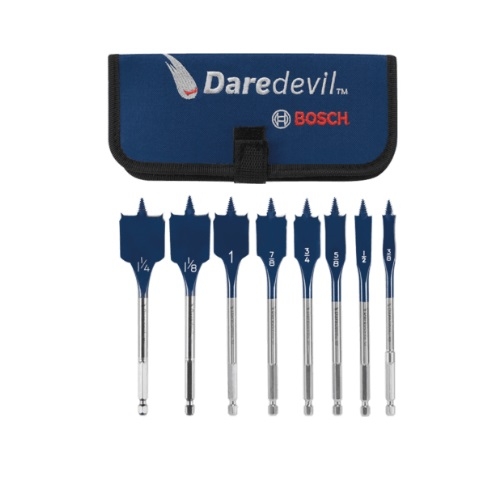 Bosch 8 pc. Daredevil Spade Bit Set w/ Pouch, Standard Length (Bosch ...