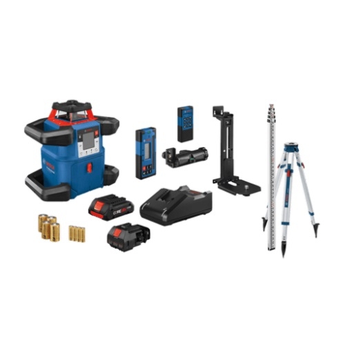 Bosch Self-Leveling Horizontal/Vertical Rotary Laser Kit w/ Battery ...
