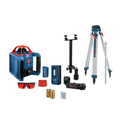 Bosch Self-Leveling Horizontal/Vertical Rotary Laser Kit, 1,000-ft Max ...