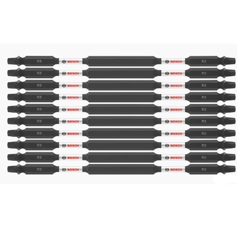 Bosch 6-in Impact Tough Double-Ended Bit, R3, 10 Pack (Bosch ITDESQ36B ...