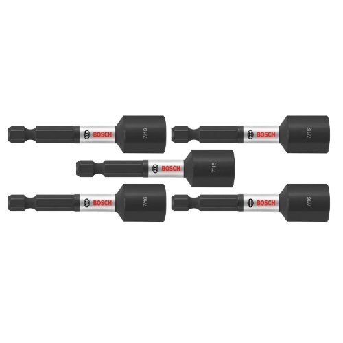 Bosch 7/16-in x 2-9/16-in Impact Tough Nutsetter, 5 Pack (Bosch ...