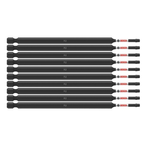 Bosch 6-in Impact Tough Power Bit, R2, 10 Pack (Bosch ITSQ26B ...