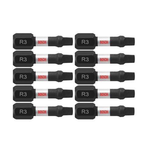Bosch 1-in Impact Tough Insert Bit, R3, 10 Pack (Bosch ITSQ31B ...