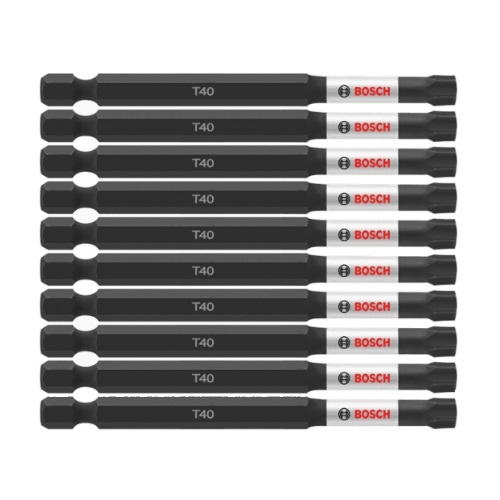 Bosch 3-1/2-in Impact Tough Power Bit, T40, 10 Pack (Bosch ITT4035B ...