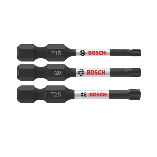 Bosch 3 pc. Impact Tough Power Bit Set, Torx (Bosch ITTV203 ...