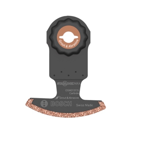 Bosch 2-1/2-in StarlockMax Grout Blade, Carbide Grit (Bosch OSM212CG ...
