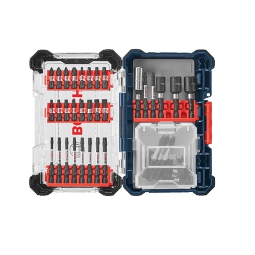 Bosch 45 pc. Driven Impact Screwdriving Set w/ Case (Bosch SDMSD45 ...