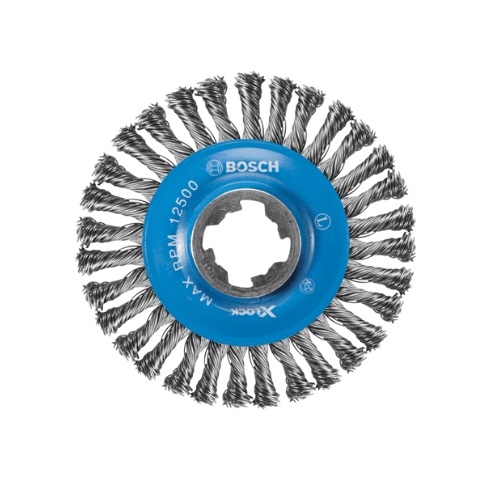 Bosch 4-in X-LOCK Wire Wheel, Stringer Bead, Carbon Steel (Bosch WBX408 ...
