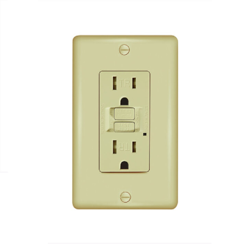 CyberTech GFCI Outlet w/ Wall Cover, 20 Amp, Self-Test, Tamper ...