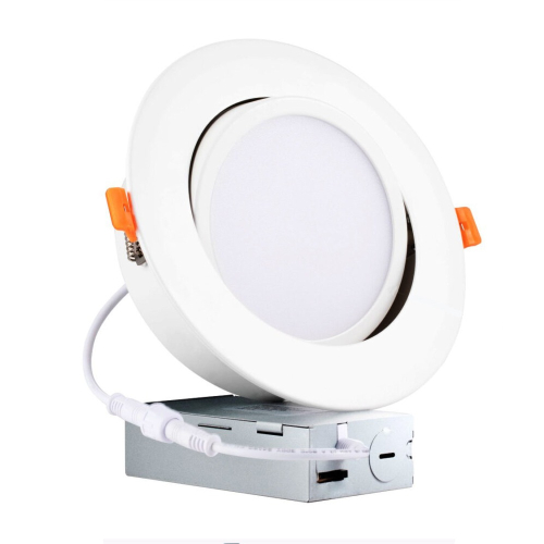 CyberTech 15W 6-in Gimbal Downlight w/ Junction Box, 120V, CCT Select ...